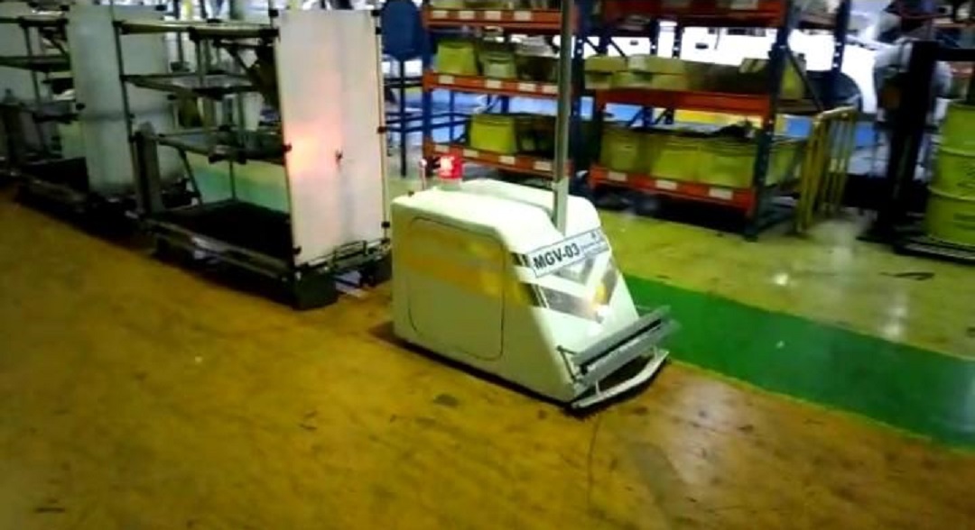 Innovative MGV machine for transporting parts in production lines